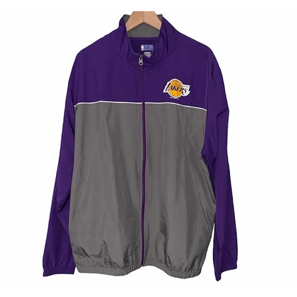 NBA | Jackets & Coats | Los Angeles Lakers Nba Zip Up Jacketxl | Poshmark